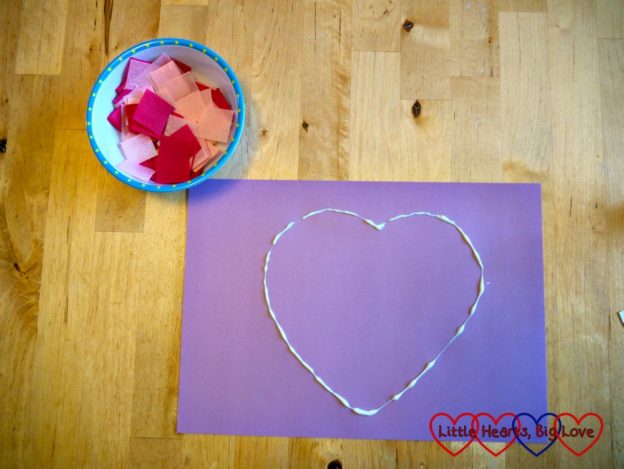 Tissue paper hearts - a simple Valentine's craft for kids - Little ...