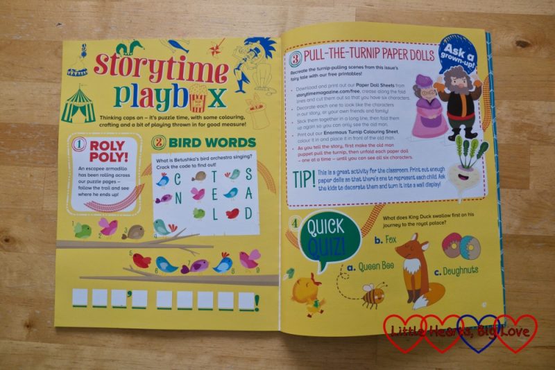 Review and giveaway - Storytime magazine - Little Hearts, Big Love