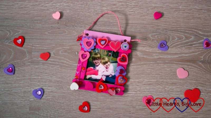 Framed with love - how to make a simple craft-stick photo frame ...
