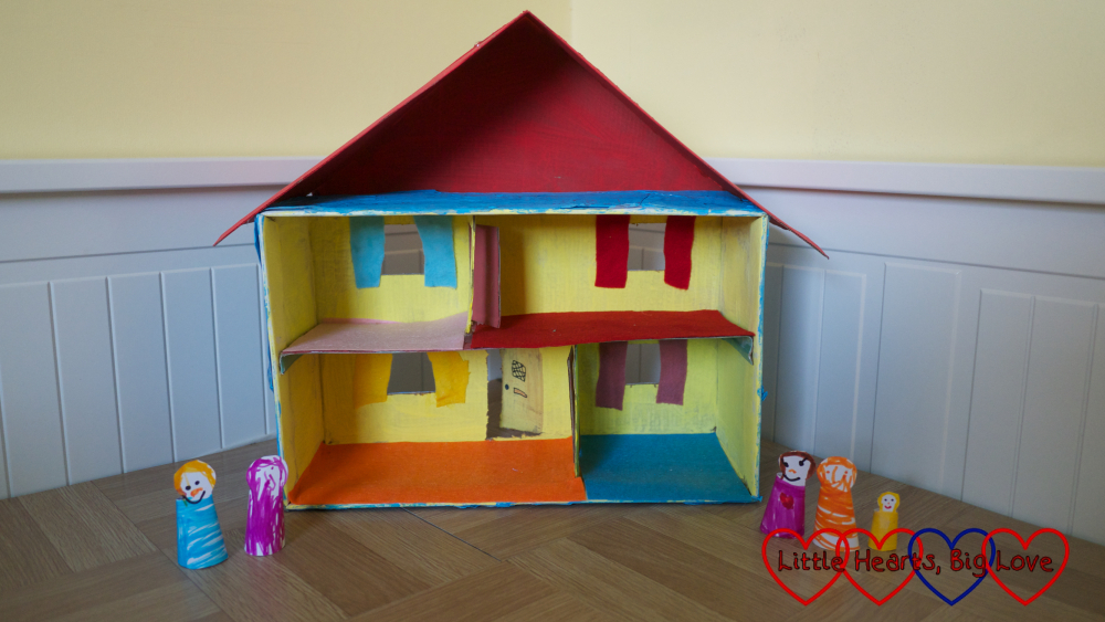 Crafting With Kids Creating A Shoebox House Little Hearts Big Love