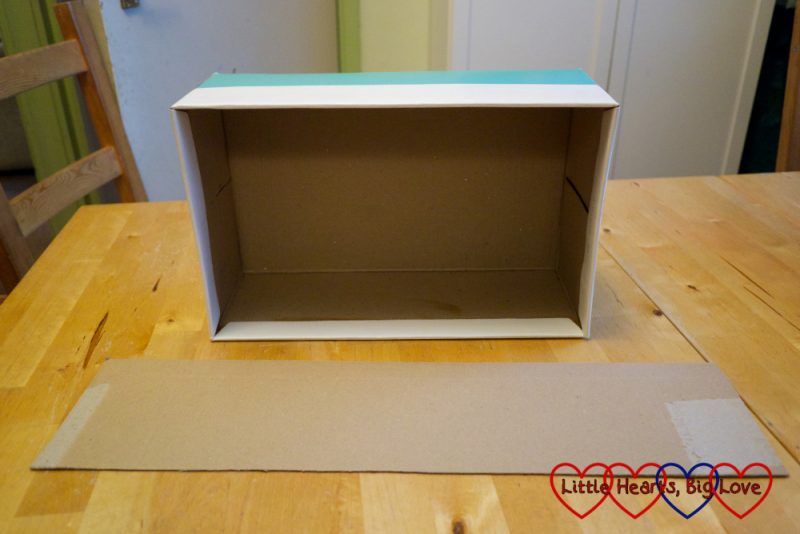 Crafting with kids: creating a shoebox house - Little Hearts, Big Love