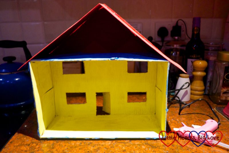 Crafting with kids: creating a shoebox house - Little Hearts, Big Love