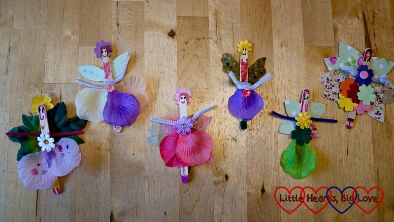 Crafting with kids: craft stick flower fairies - Little Hearts, Big Love