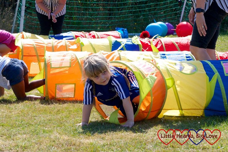 Sports day for Sophie at preschool - Little Hearts, Big Love