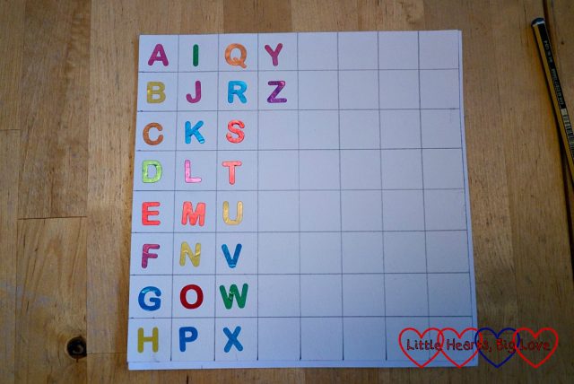 Creating an alphabet matching puzzle game - Little Hearts, Big Love