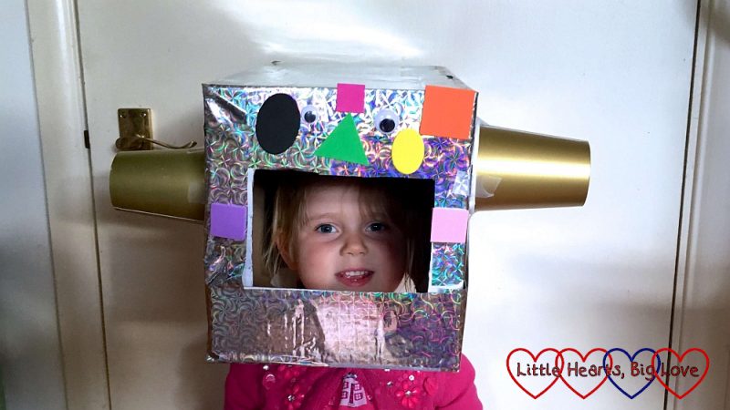 Crafting with kids: Making a robot helmet - Little Hearts, Big Love
