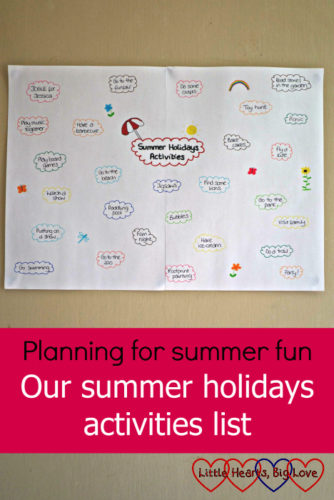 Planning for summer fun: our summer holidays activities list - Little ...