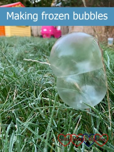 Making frozen bubbles - Little Hearts, Big Love