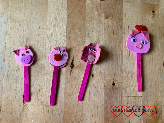 The Three Little Pigs: a story-telling puppet craft - Little Hearts ...