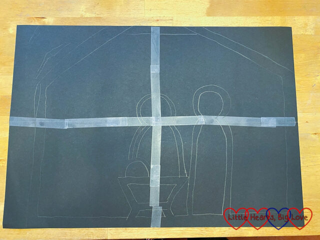 Crafting with kids: Tissue paper ‘stained-glass’ Nativity scene ...