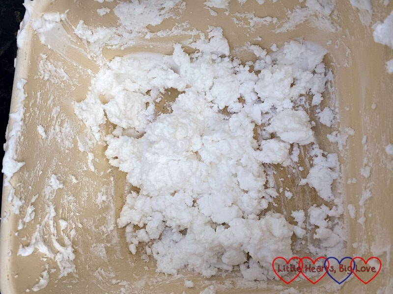 Fun with fake snow - Little Hearts, Big Love