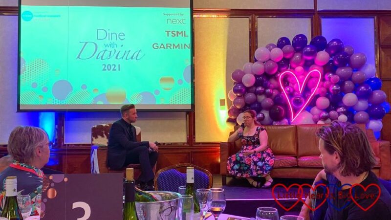Sharing Jessica’s story at Dine with Davina to raise awareness of the ...